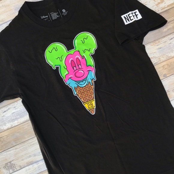 Neff | Shirts | Disney By Neff Mickey Mouse Ice Cream Cone Tshirt ...